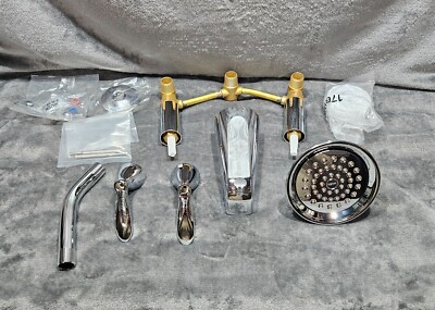 NEW Moen 82602 Adler 2-Handle Tub and Shower Trim W/Valve Polished ...