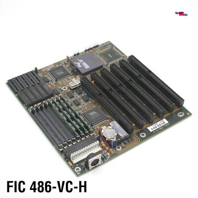 FIC 486-VC-H Intel 486 Dx 33MHZ RAM 4MB Scheda Madre Bios PC CPU Retro ...