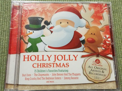 HOLLY JOLLY CHRISTMAS 15 TRACK NEW SEALED CD IVES DURANTE LEE ELMO ...