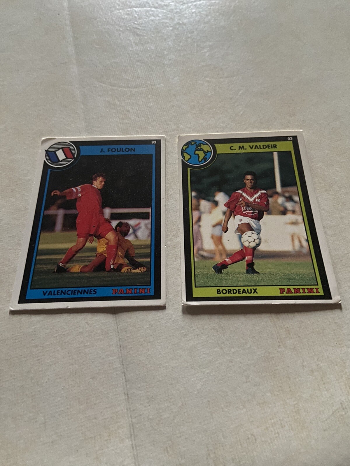 IMAGE CARTE PANINI OFFICIAL FOOTBALL CARDS 93 FOOT 1993 JOUEUR 1 CHOIX ...