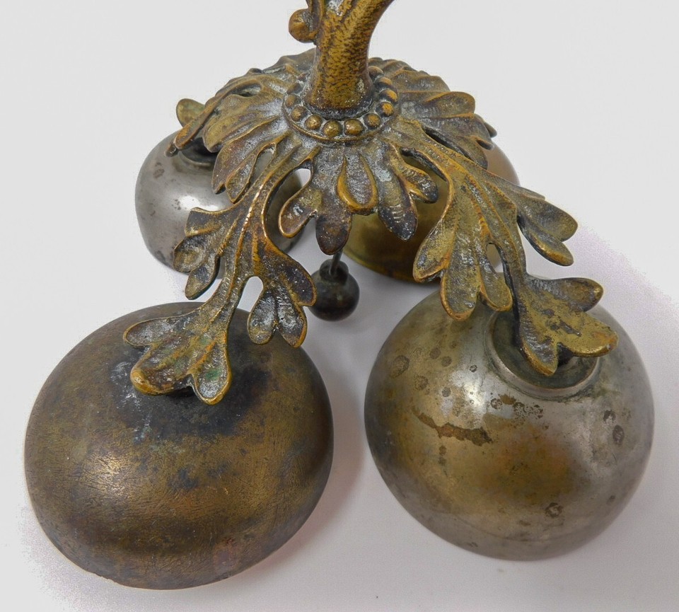 Antique Quadruple Bell Set for Tabletop or to Hang on Shop Door Late ...