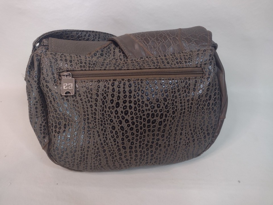 Vintage Nas Purse Cross Body Or Shoulder Bag Frog Skin Prinr Brown And ...