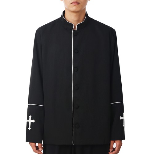 Clergy Men's Coat Priest Jacket Pastor Preacher Minister Clerical ...