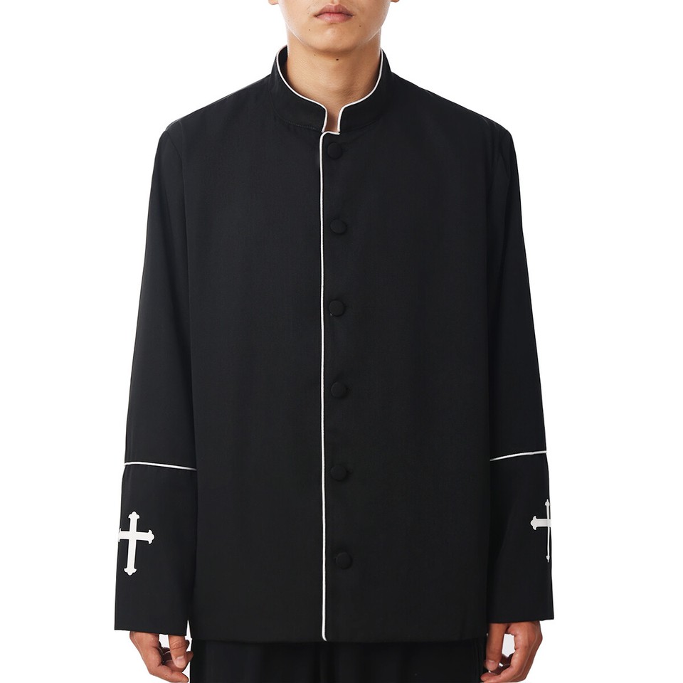 Clergy Men's Coat Priest Jacket Pastor Preacher Minister Clerical ...