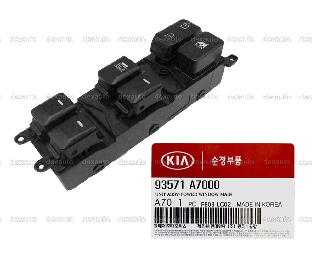 Autodown Power Window Master Control Switch 93571-A7000 for Kia Forte ...