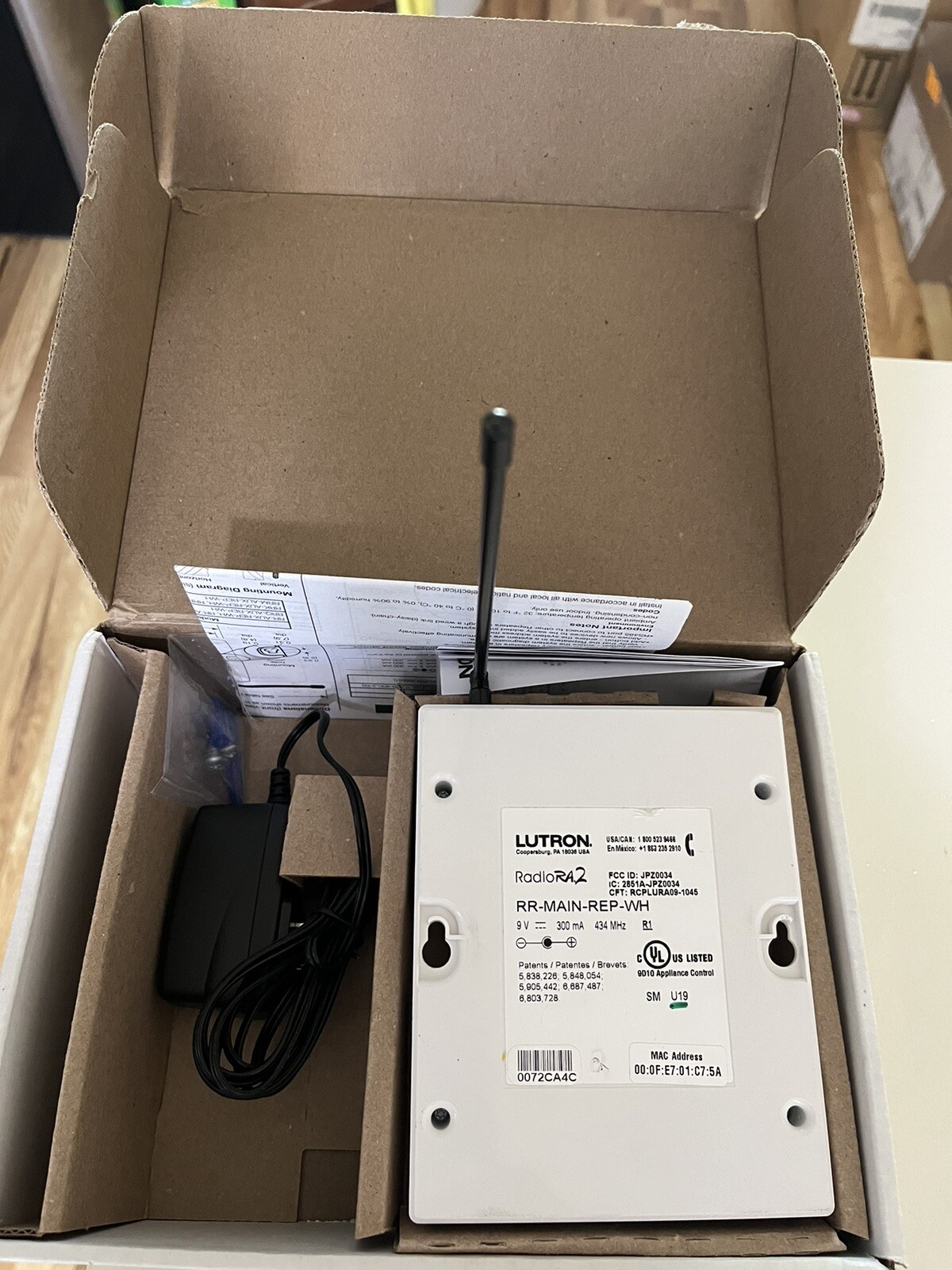 Lutron RR-MAIN-REP-WH RadioRA 2 Main Repeater - White | eBay