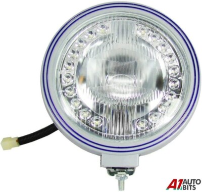 12V 4x4 SW 9" Rally Sport Giant Round Driving Halogen Spot Lamp Led ...