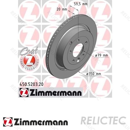 Rear Brake Disc Land Rover:RANGE ROVER SPORT,DISCOVERY IV 4 SDB000642 ...