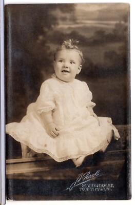 RPPC Beautiful Baby Youngstown Ohio Vintage Circa 1910 Real Photo NOKO ...