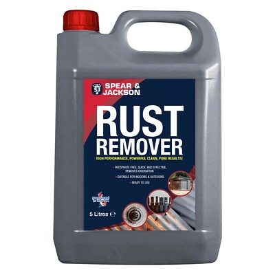 Rust Remover 5 Litre Advanced Acidic Formula Remove Oxidation Spear ...