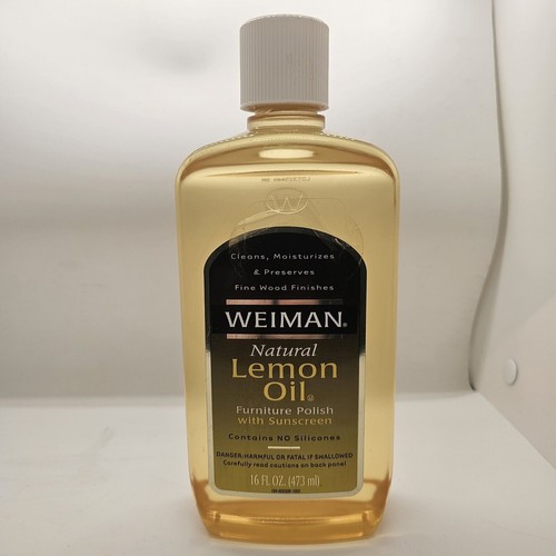 Weiman Natural Lemon Oil Furniture Polish 16 oz Full Bottle ...
