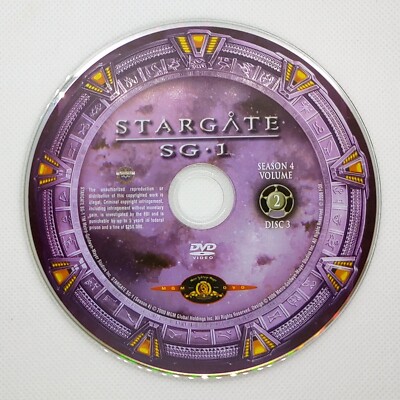 Stargate SG-1: Season 4 - Replacement DVD Disc #3 | eBay
