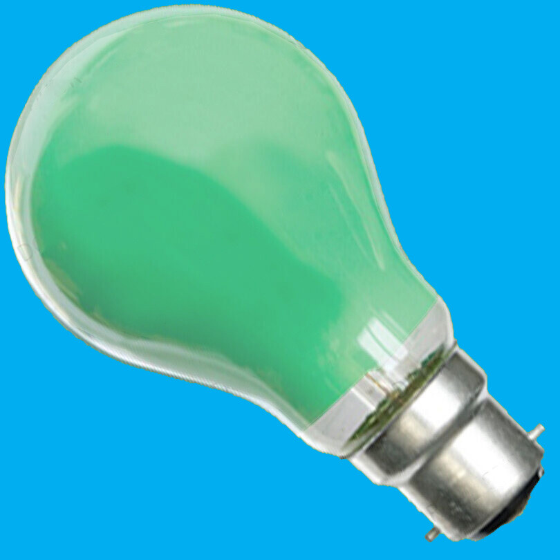 4x 18W (=25W) Coloured Halogen GLS Light Bulbs, Bayonet Cap BC, B22 ...