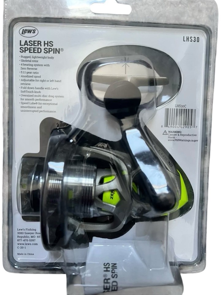 Lew's LHS30 Laser HS Speed Spin Spinning Reel | eBay