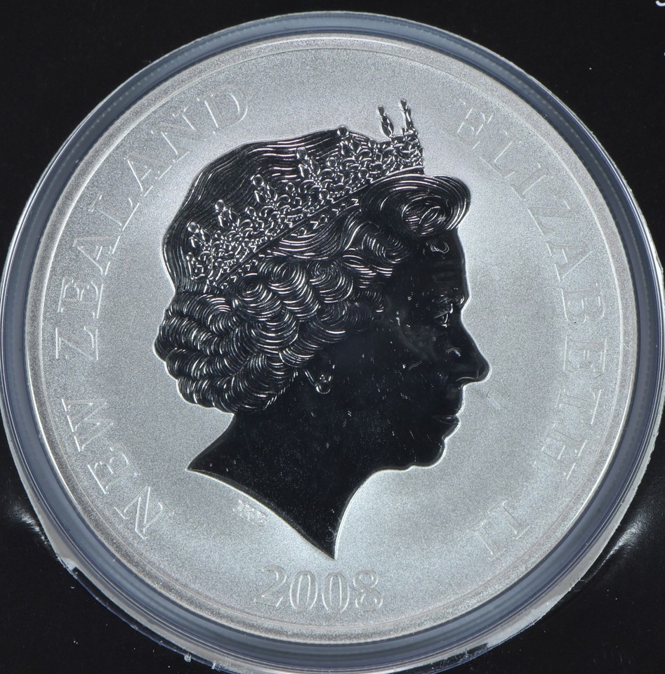 2008 New Zealand 1 Dollar Haast Tokoeka Kiwi Specimen Coin Display Card ...