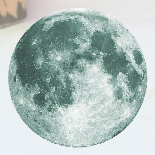 PVC Material Moon Wall Sticker Wallpaper for Bedroom Living Room ...
