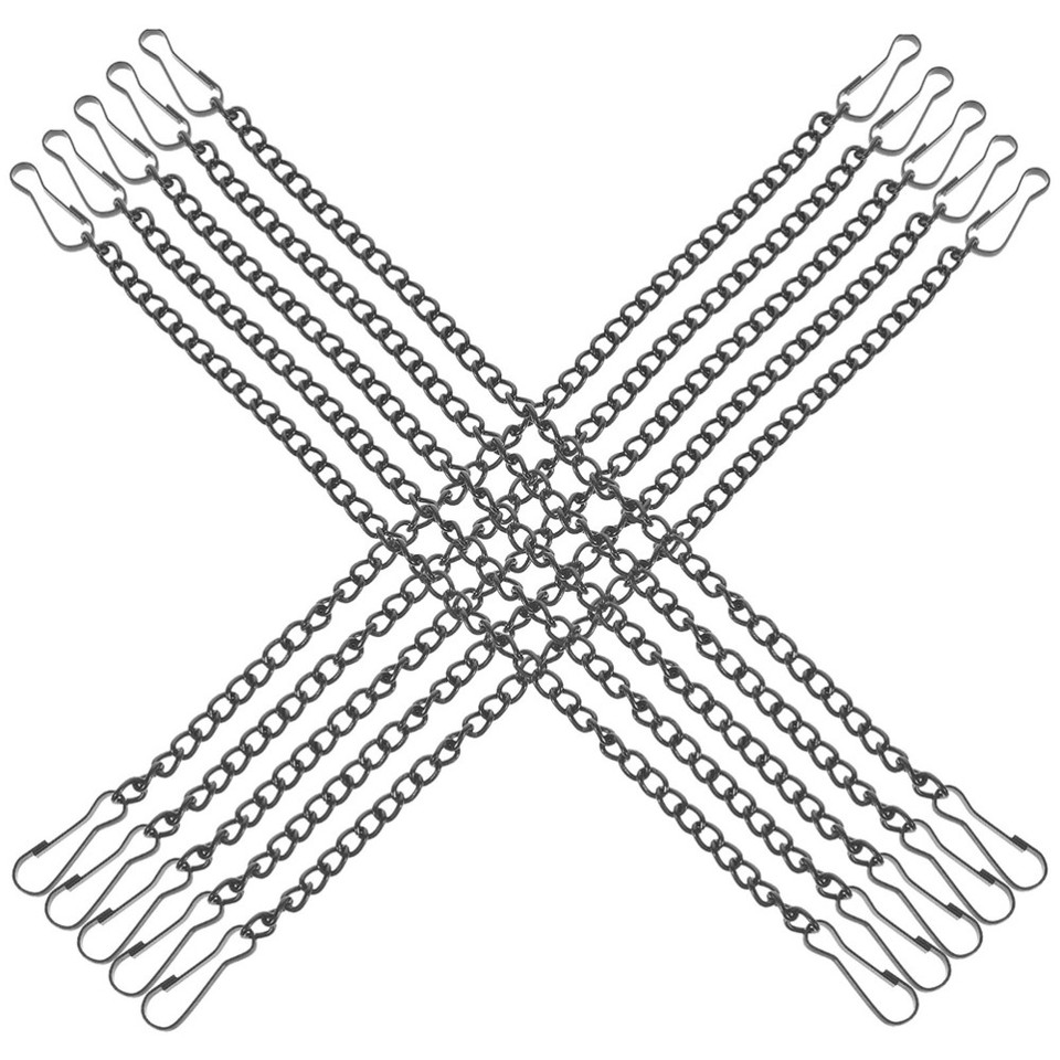 20 Pcs Black Chain Door Sign Chains for Hanging Baskets with Hooks ...