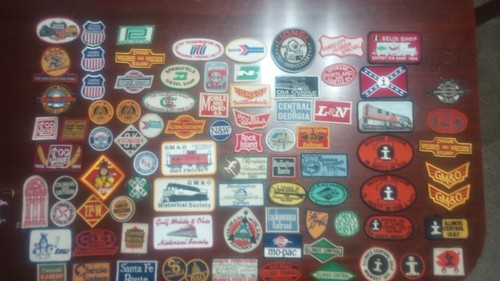 Vintage Railroad Patches Large Lot Of 90 Many Different Railroads | eBay