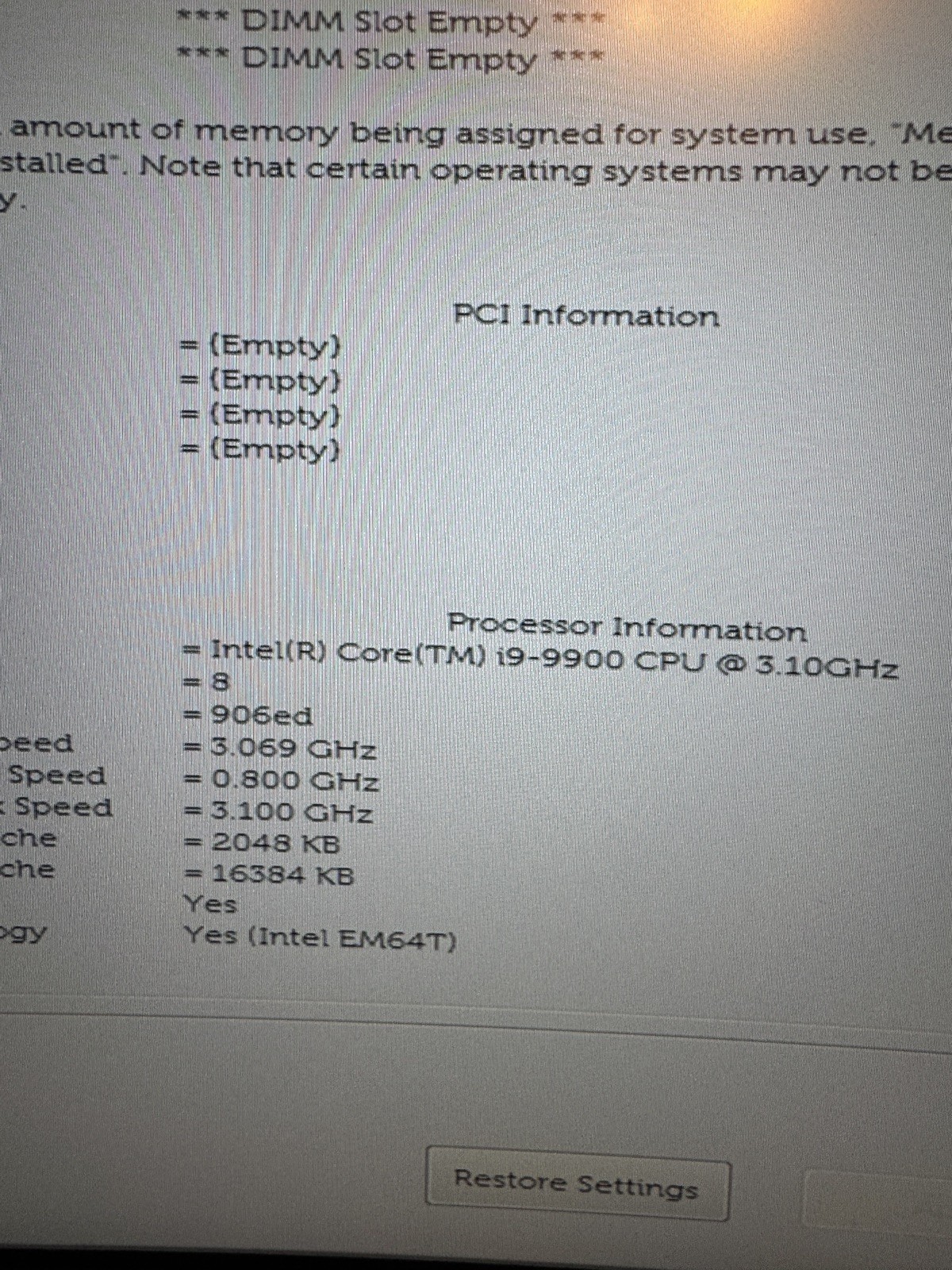 Intel Core i9-9900 8-Core 3.10GHz SRG18 LGA 1151 9th Gen CPU Processor ...
