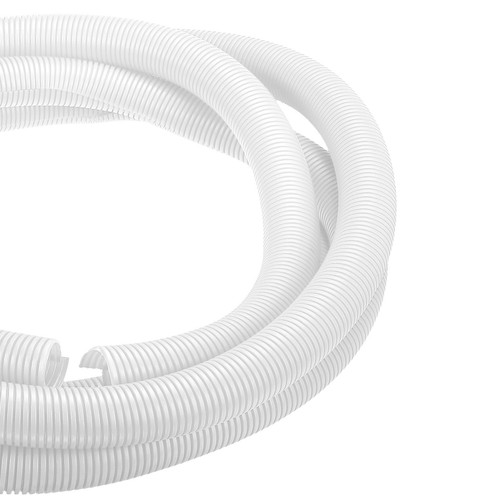 20ft 1 1/2 Inch White Wire Loom Split Tubing Cord Protectors Flexible ...