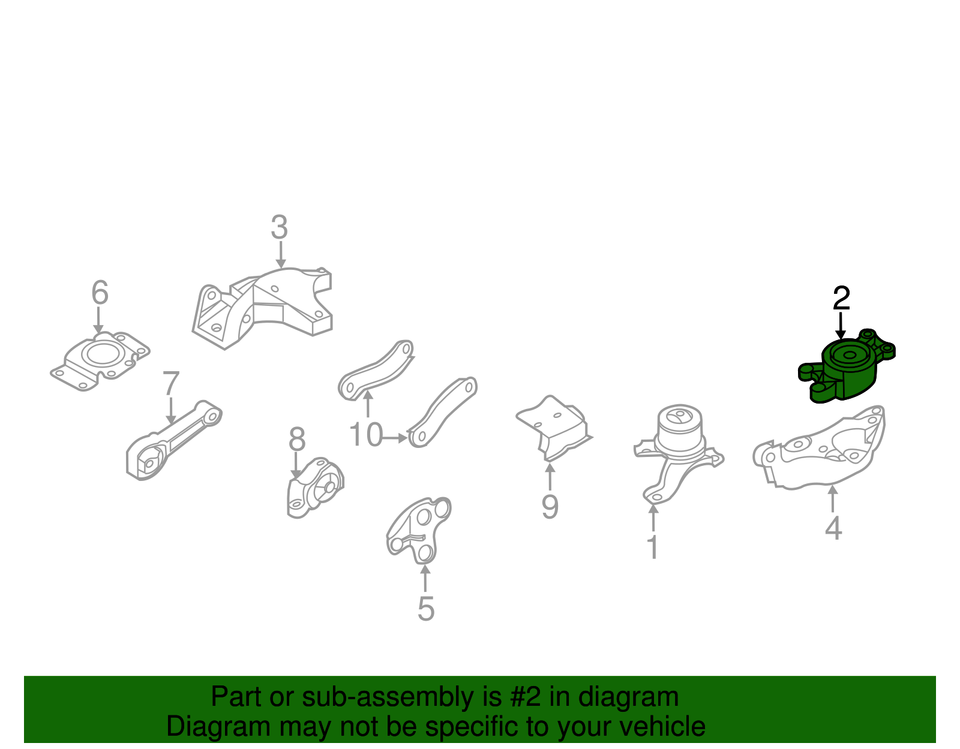 Genuine Volvo 2010-2016 Volvo XC60 - Front Mount 31316877 | eBay