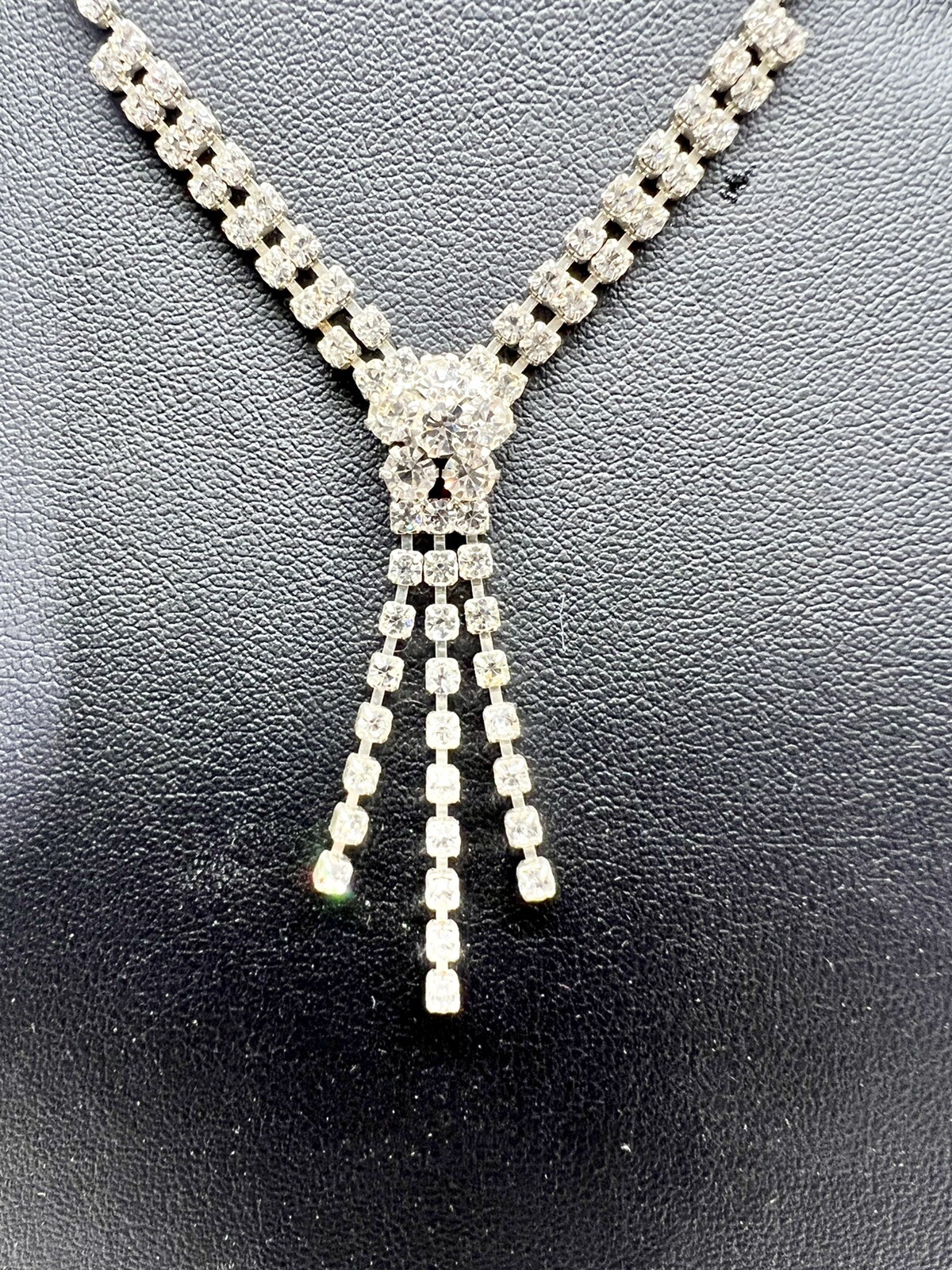 Christina Collection Shiny Rhinestone Necklace 14" Wi… - Gem