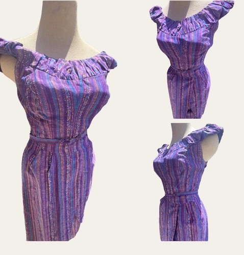 50s Purple Hawaiian Tiki Dress Nani Of Hawaii VLV Pin Up Spring Colors ...