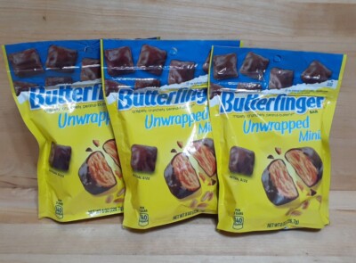 3 BAGS:Butterfinger Bite's/Mini's Crispety, Crunchety, Peanut-Buttery ...