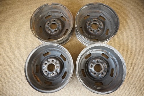 Early OEM 1967 Corvette Large DC Rally Wheels 15x6 Matched Dated Set KH ...