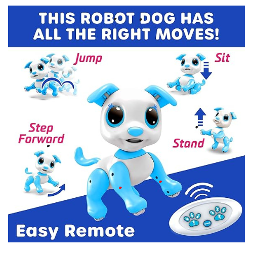 Robo Pets Robot Dog Toy for Kids -Remote Control Puppy Toy for Girls ...