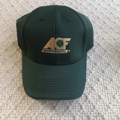 ACF Environmental Green NWOT Strapback Baseball Hat Cap Adjustable | eBay