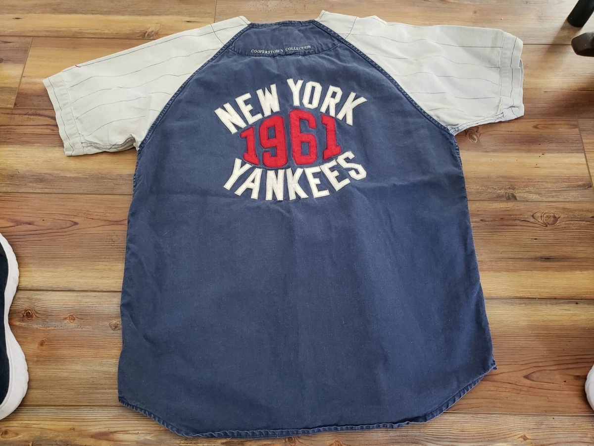 1961 NEW YORK YANKEES MLB Team Jersey Cooperstown Collection Size Large operone.de