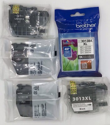 3 Brother LC3013BK XL And 1 LC3011 M And 1 LC3011 C | eBay