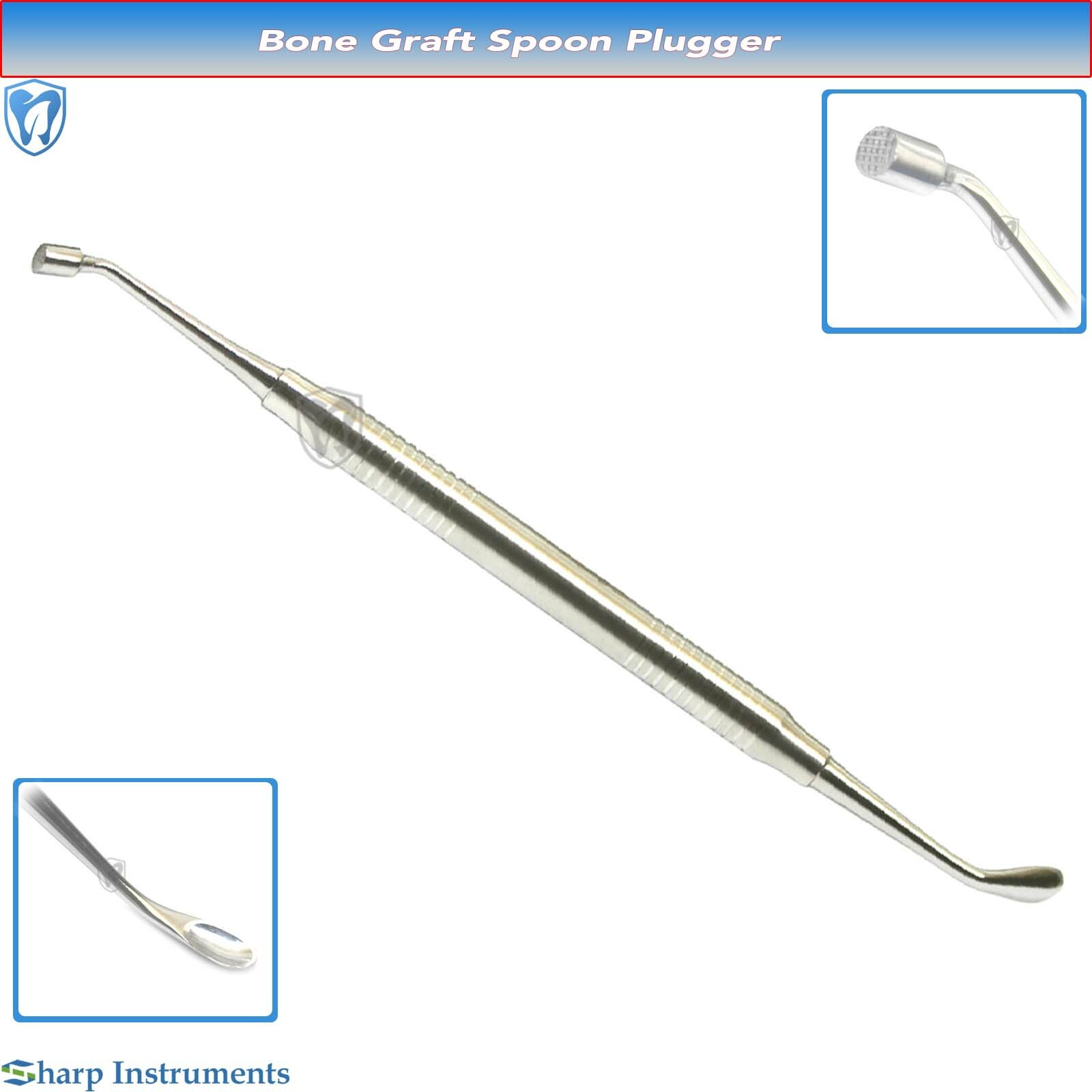 Dental Bone Spoon Grafting Plugger Jovanovic Scoop Pluggers Implant Instruments | eBay