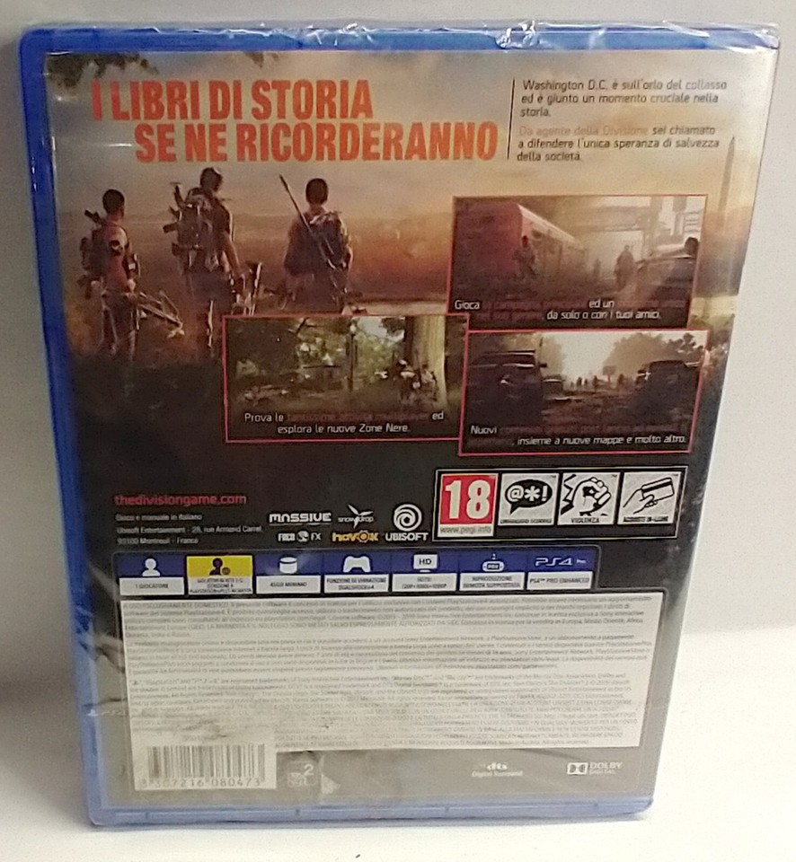 Playstation PS4 Tom Clancy's The Division 2 game - Sealed - Italian ...