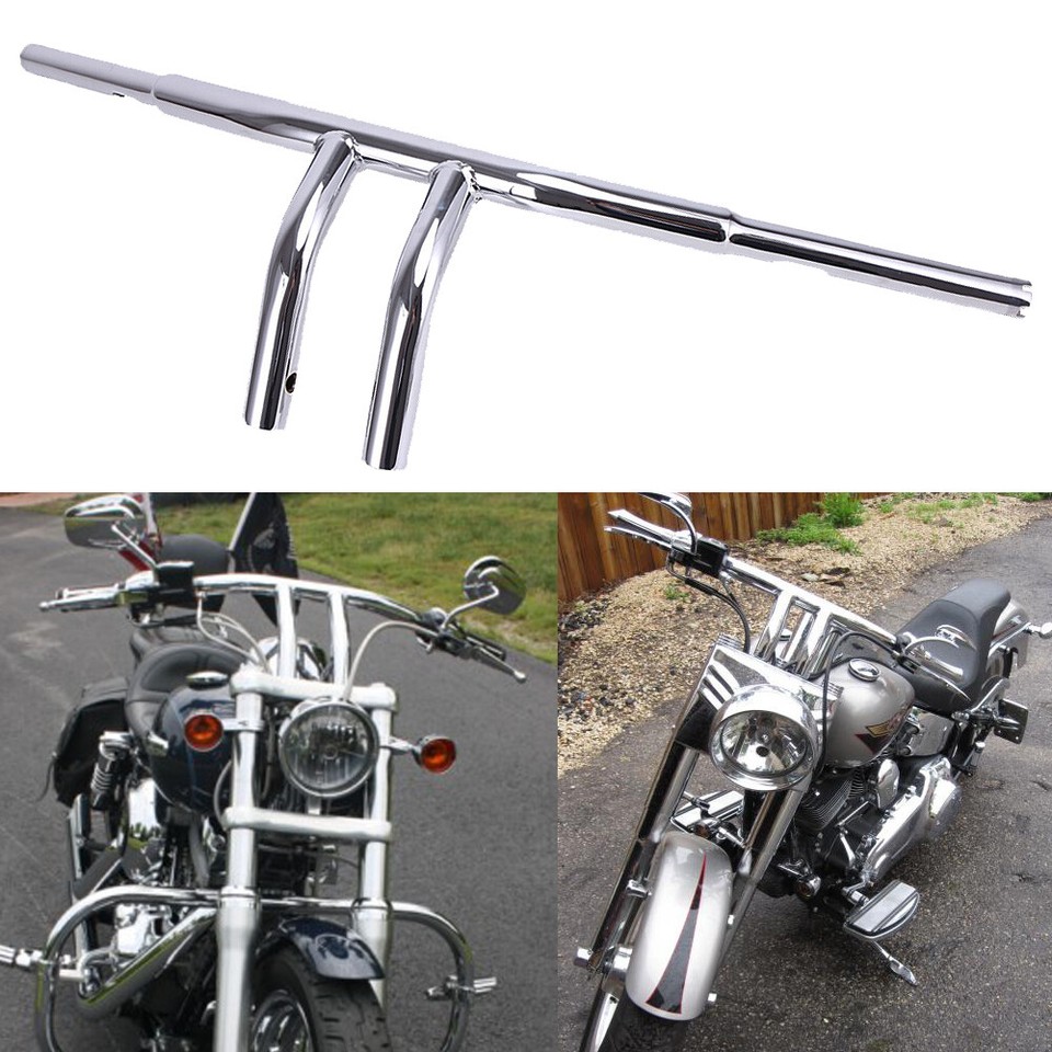 8" Rise Drag T-Bars Handlebars 1-1/4" Fat Bars For Harley Sportster ...