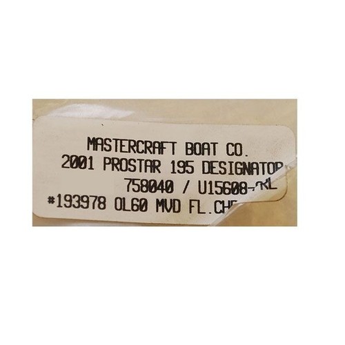 MasterCraft Boat Raised Brand Decal 758040 | ProStar 195 Sticker (2Pc ...