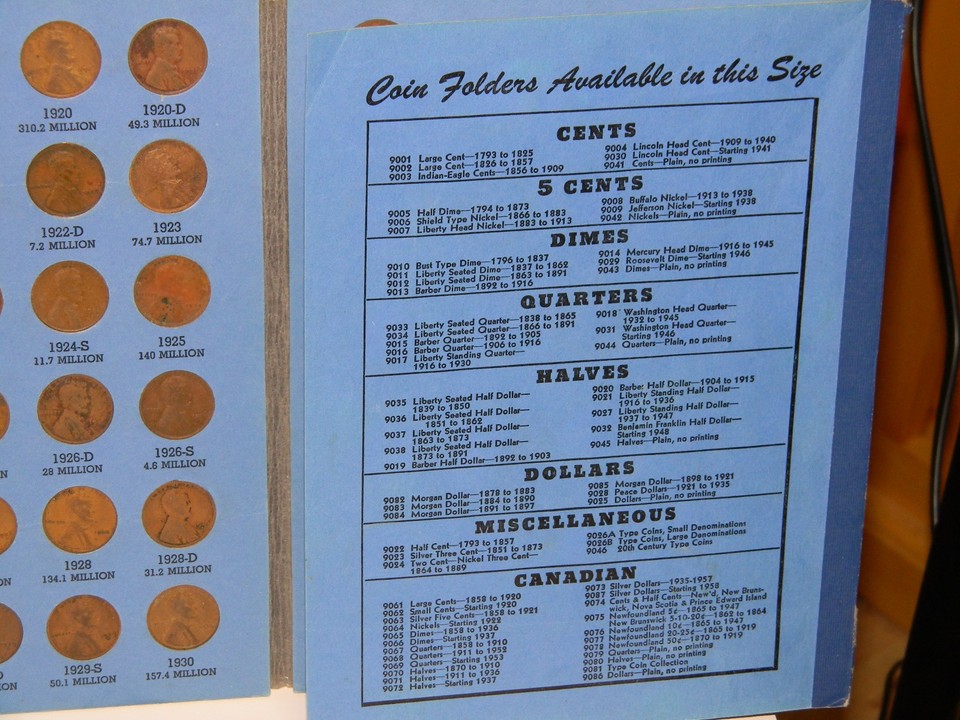 Lincoln Head Cent Collection Book/Whitman: *ONLY missing 1909-S VDB* 88 ...