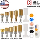 US Dental Overdenture Locator Abutment NP/RP & Male Caps Kit Fits Nobel ...