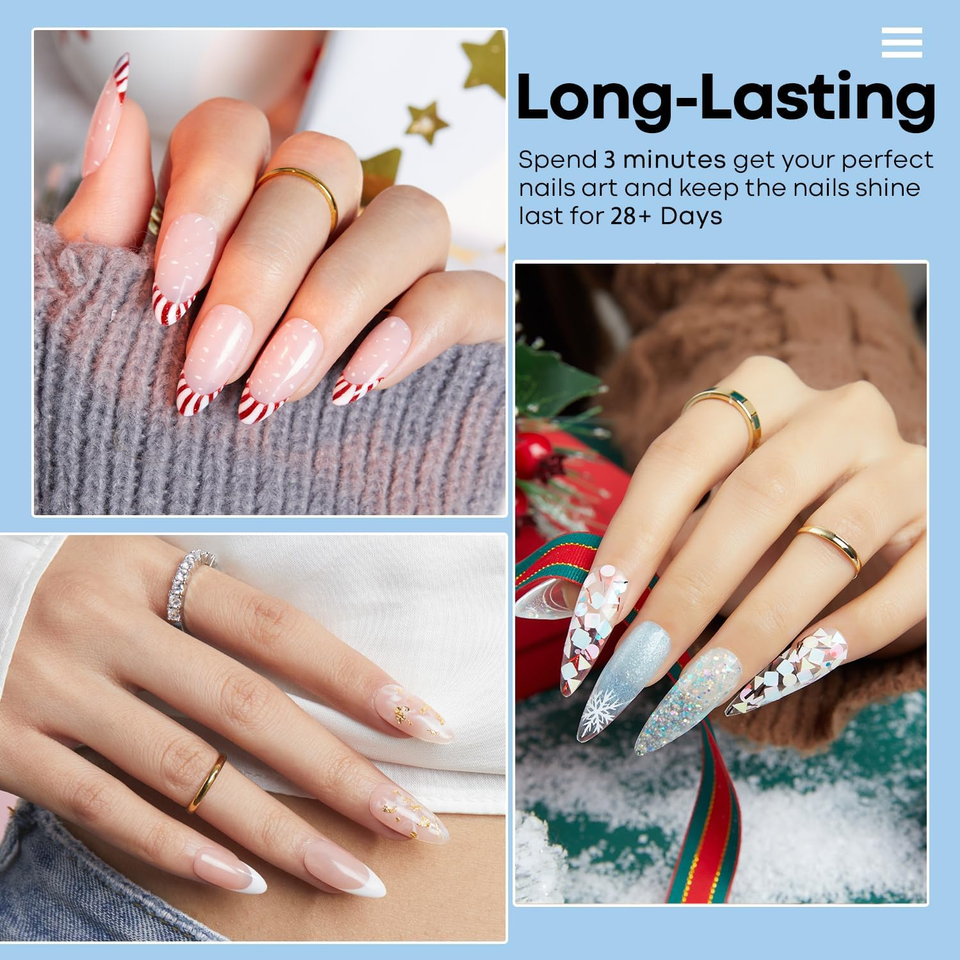 Dip Powder Clear Color - Long-Lasting Nail Dipping Powder Kit - DIY ...