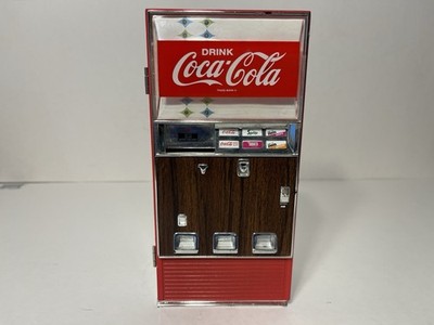 Vtg Coca Cola Mini Vending Machine White 1996 Vendo Musical Bank Lights ...