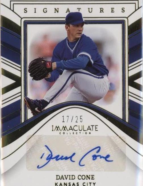 2023 Panini Immaculate Collection - Immaculate Signatures David Cone # ...