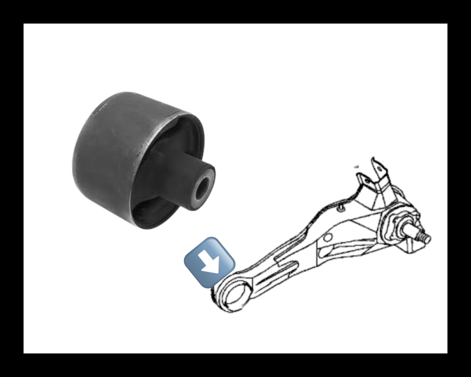 2 REAR TRAILING ARM BUSHING FOR 2000-2004 VOLVO S40 V40 FREE SHIPPING ...