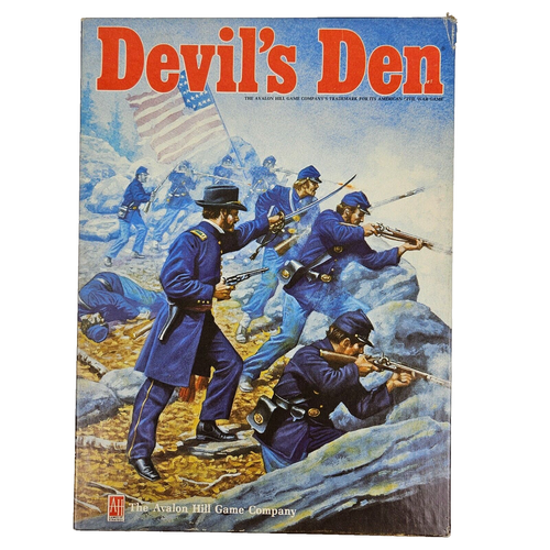 Vintage Devil's Den Civil War Strategy Board Game Avalon Hill 1985 ...