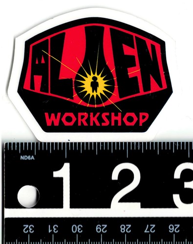 Alien Workshop OG Logo Sticker 3 in x 2.25 in Classic Multicolor Skate ...