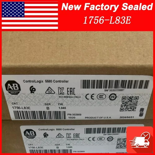 FACTORY SEALED Allen Bradley 1756-L83E Ser B ControlLogix 5580 ...