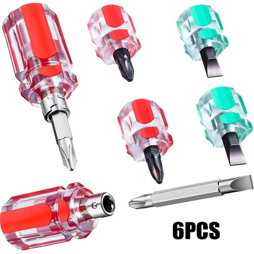 Travel friendly 6Pcs Screwdriver Set Interchangeable Heads High Torque ...