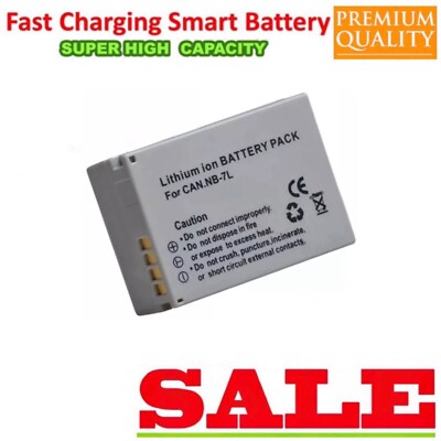 1800mAh Battery Pack For Canon PowerShot G10 G11 G12 SX30 IS NB-7L CB ...