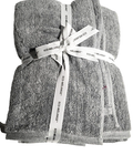 COMMON THREAD SET OF 6 PC GRAY COTTON,BAMBOO RAYON 2 BATH,HAND,WASH ...