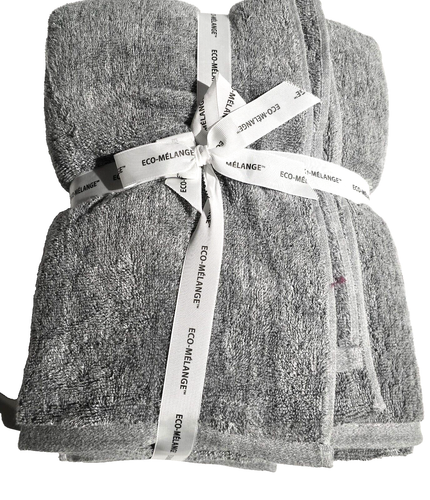 COMMON THREAD SET OF 6 PC GRAY COTTON,BAMBOO RAYON 2 BATH,HAND,WASH ...